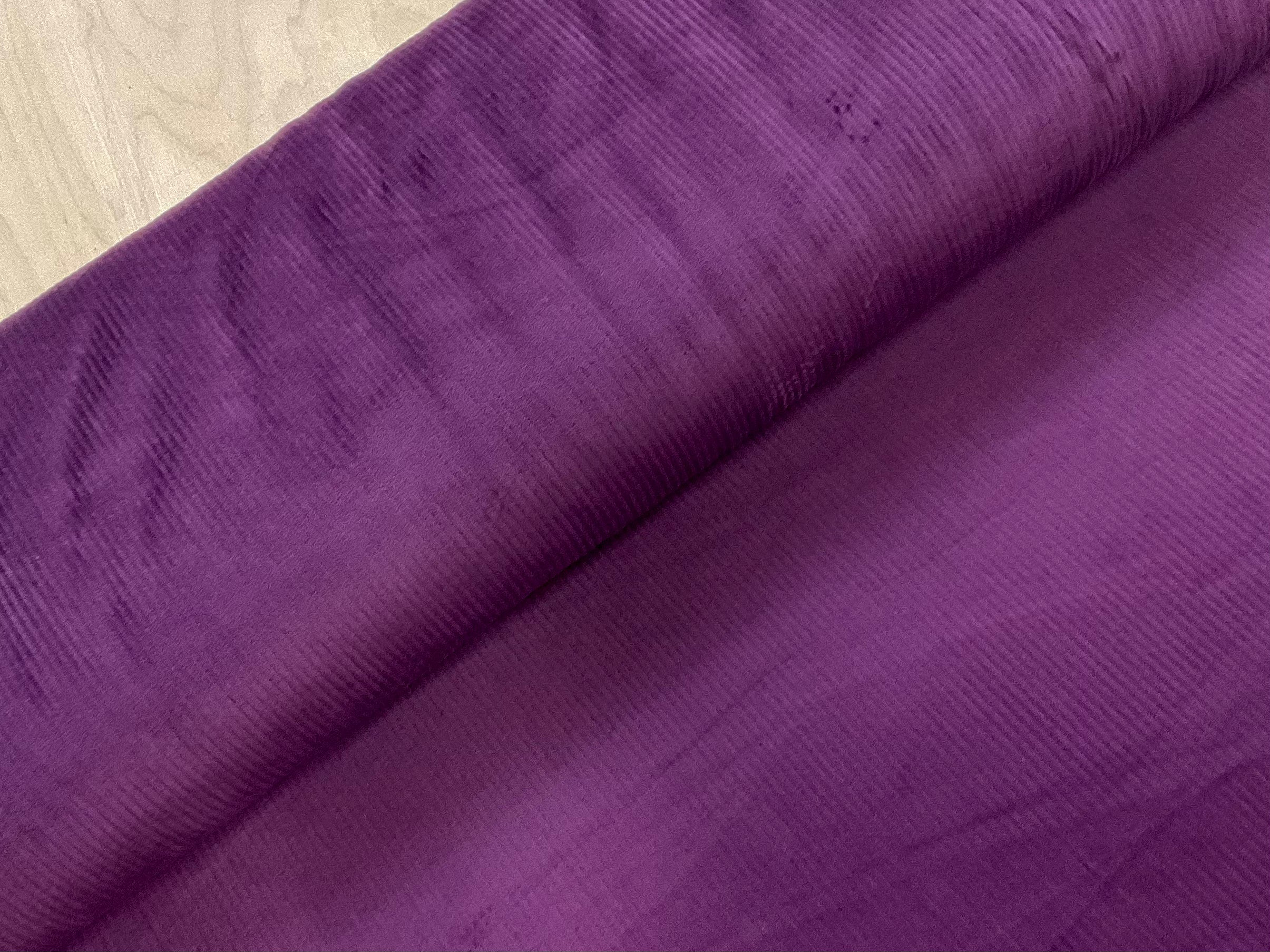 Plum Ribbed Velour – Little Legs Fabrics