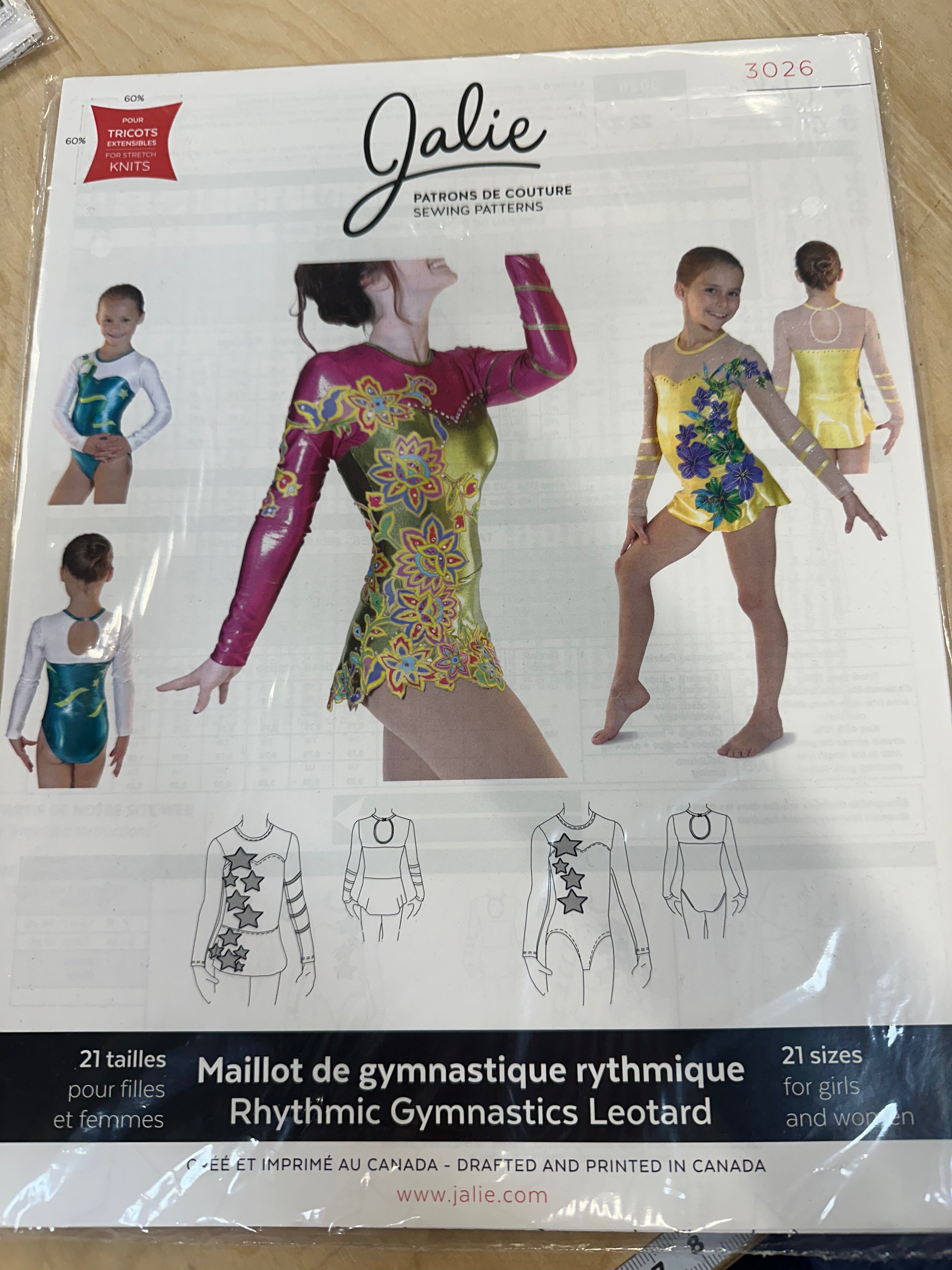 Rhythmic Gymnastics Leotard JALIE Women and Girls Sewing Pattern ...